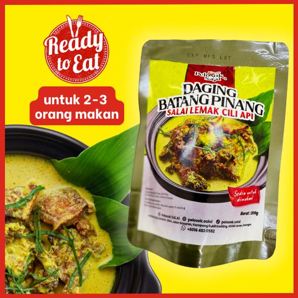 Pek Ready To Eat | Berbaloi Daging Batang Pinang Salai Masak - TikTok ...