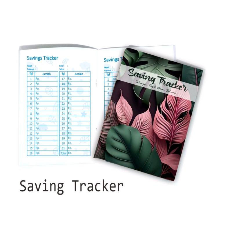 Buku Saving Tracker Buku Kas Harian Tagihan Bulanan Financial Planner ...