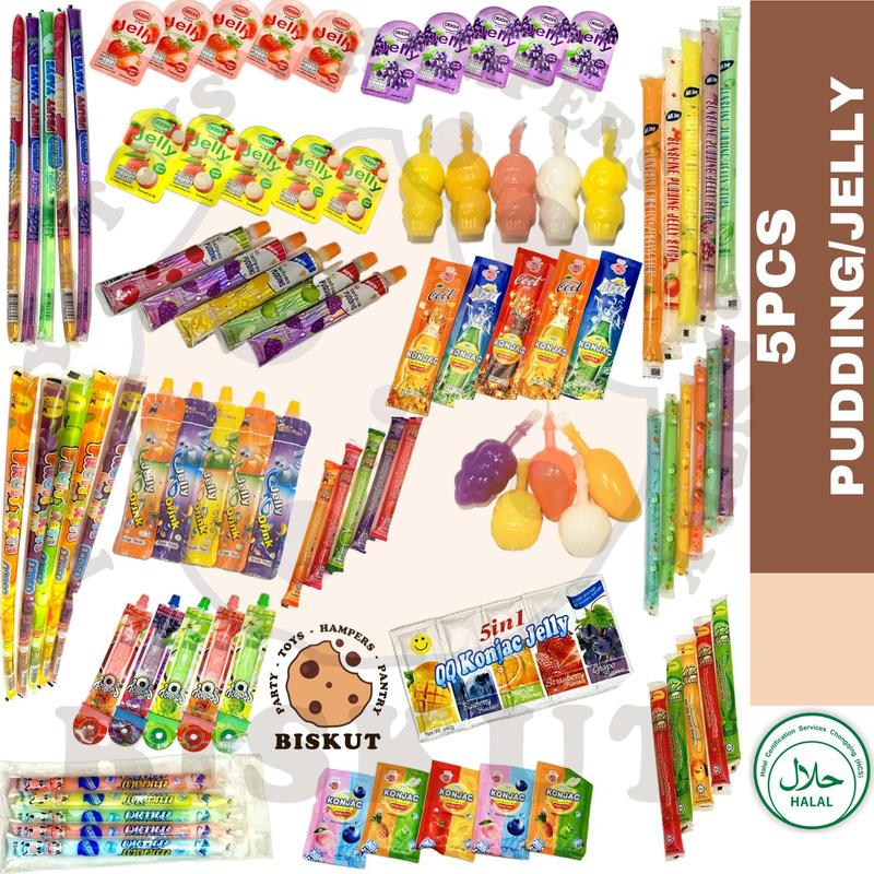 5PCS PUDDING JELLY - 2IN1 Konjac Jelly/Jeli Bentuk Stik/Slic - TikTok ...