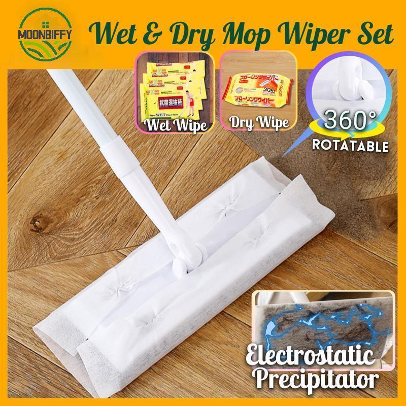 Penyapu Mop Tisu Pakai Buang Wiper Wet Dry Tissue Wipes Kertas - TikTok ...