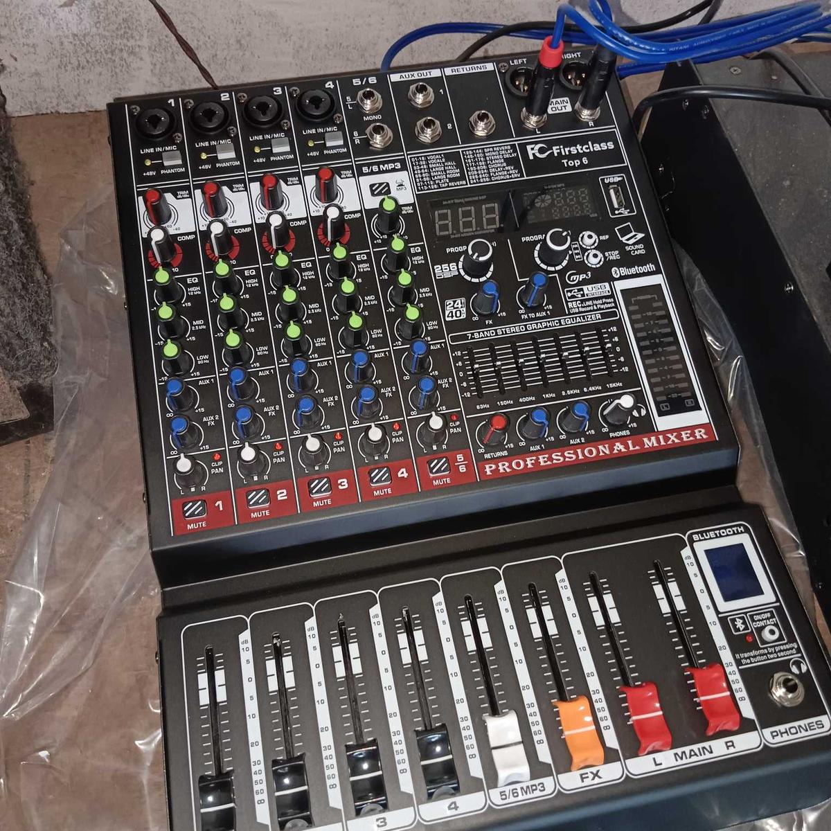 Professional Mixer Audio 6 Channel With Compressor Firstclass TOP 6 ...