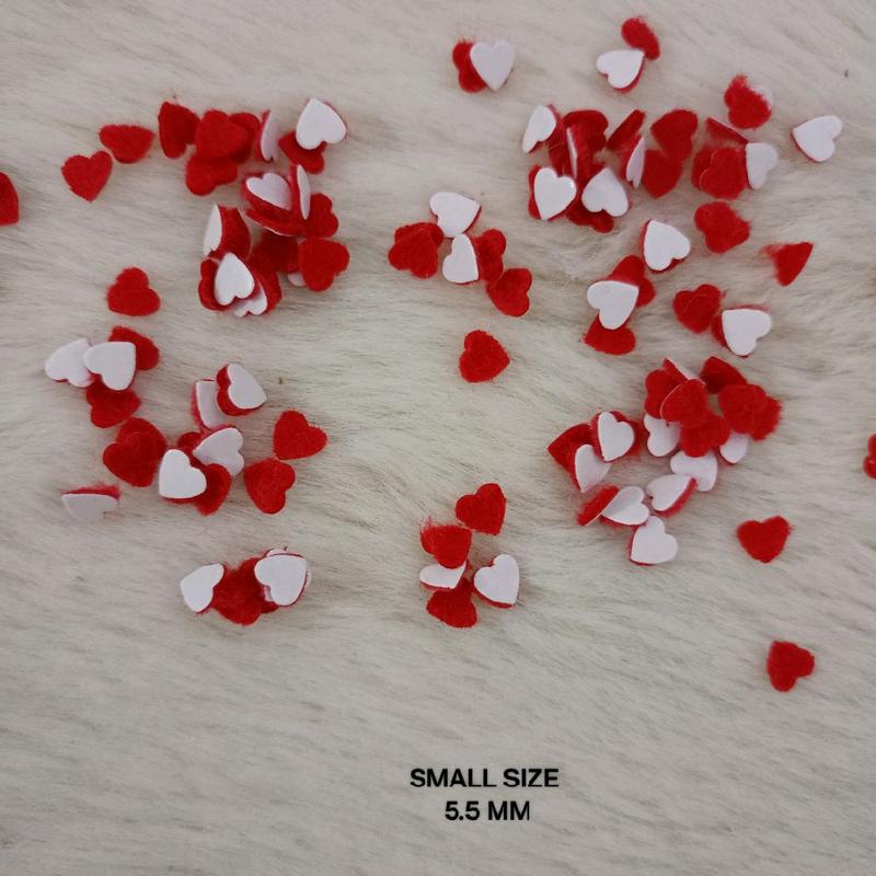 Bindi/Pottu Love/Heart Shape Red Colour(SMALL SIZE)(5.5MM)WITH BOX (60 ...