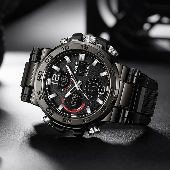 Jam Tangan Klasik BASID 2405, Untuk Lelaki, Kalis Air, Jam Tangan ...