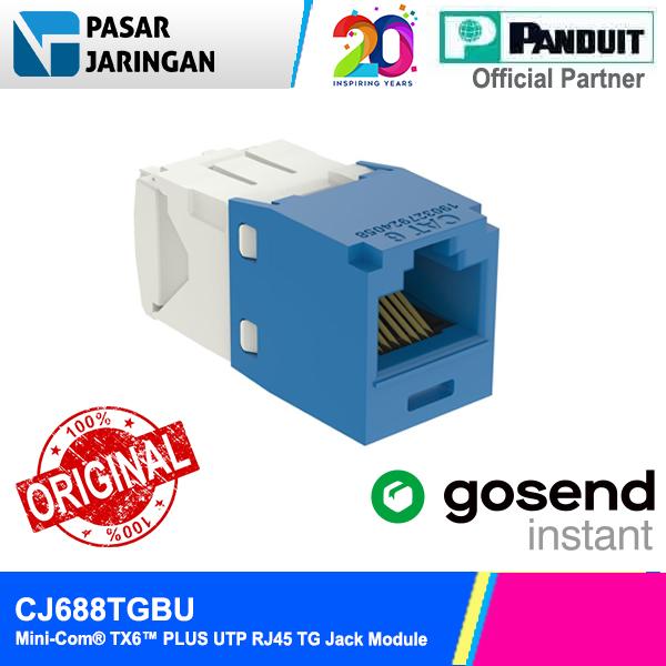 PANDUIT CJ688TGBU PAN-NET Modular Jack cat 6 Biru Blue / modular ...