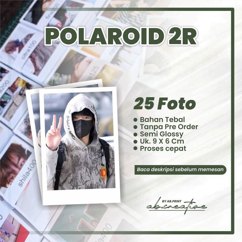 Cetak Foto Polaroid 2R 25pcs Photocard Kertas tebal Tanpa P - Shop | Tokopedia