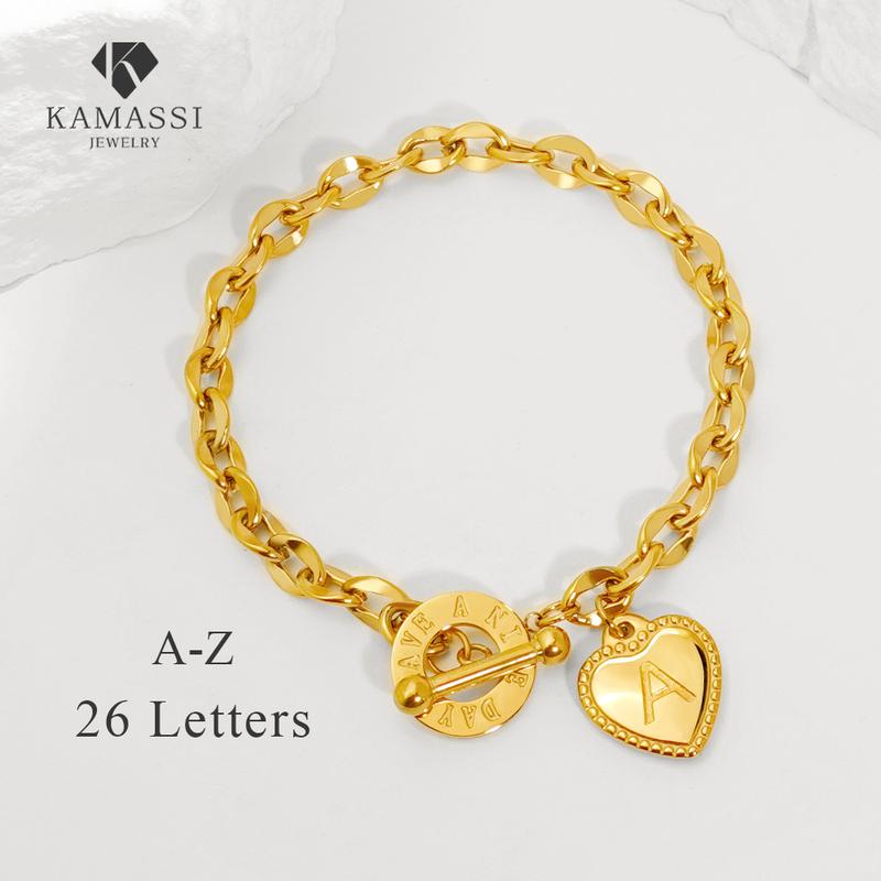 KAMASSI Gelang Huruf Berbentuk hati Wanita Keluli tahan kara - TikTok ...