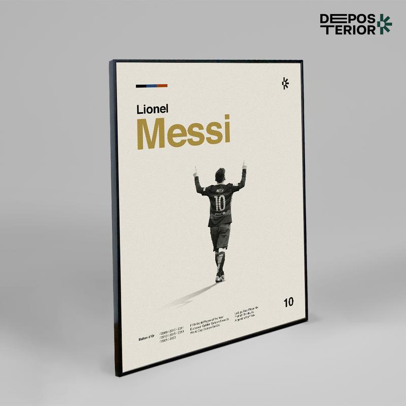 Poster Frame Bola Lionel Messi - Shop | Tokopedia