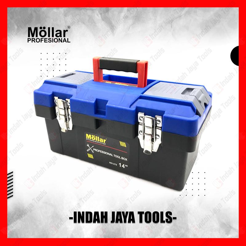 MOLLAR Toolbox Plastik 14 Inch Tool Box Kit - Kotak Tempat Kunci - Shop ...