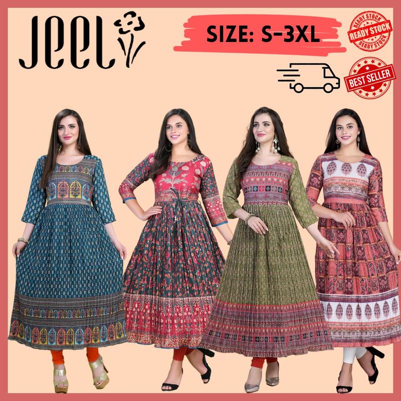 JEEL Fancy Anarkali Silky Material Hot Designs with Lining - - TikTok ...