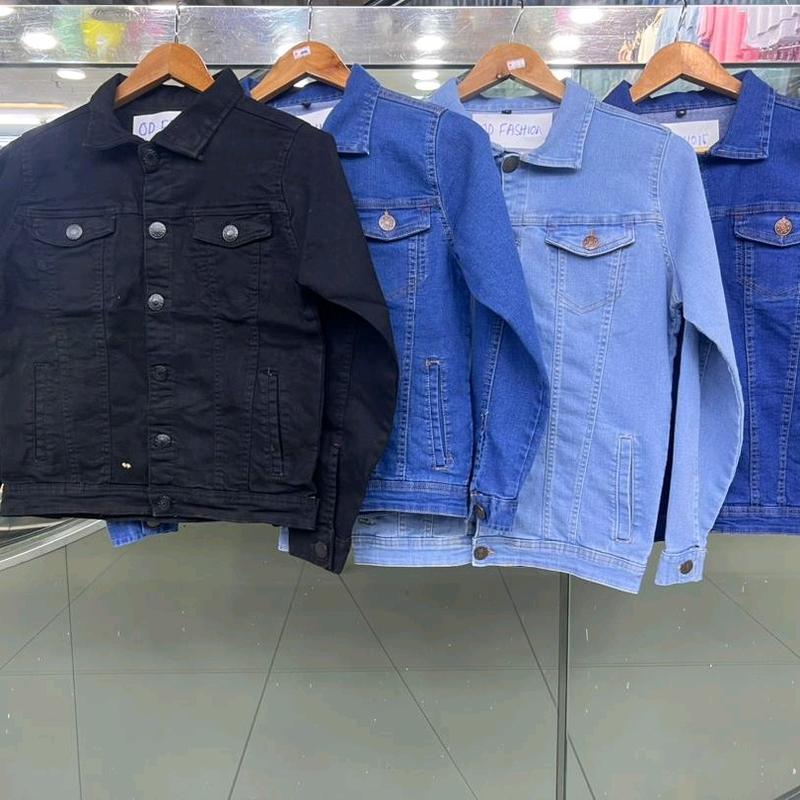 women jeans jacket kain getah long denim good quality - TikTok Shop ...