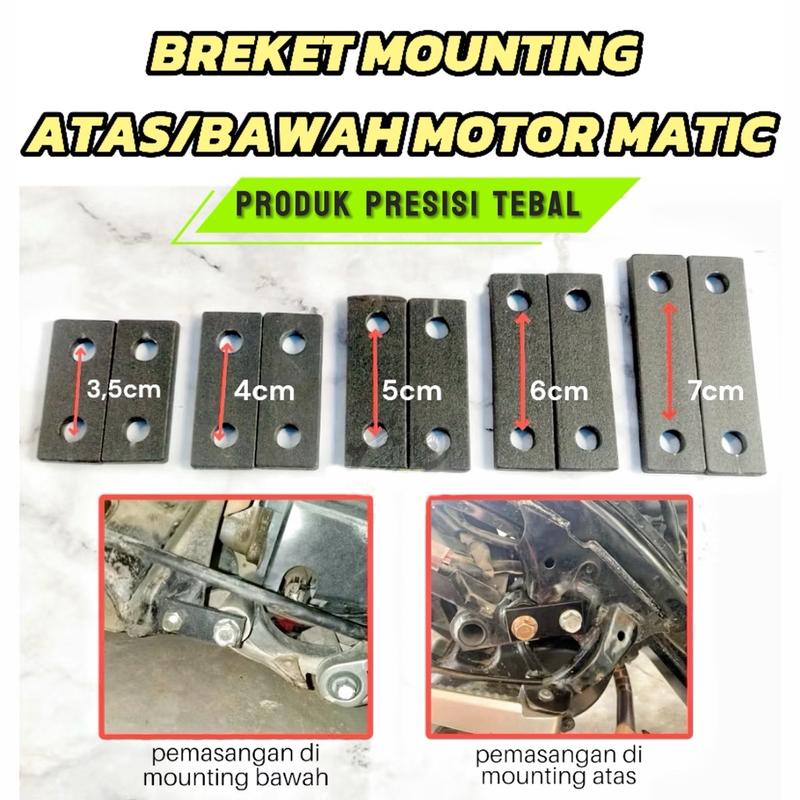 Mounting breket motor matic presisi tebal untuk DOWNSIZE motor - Shop ...
