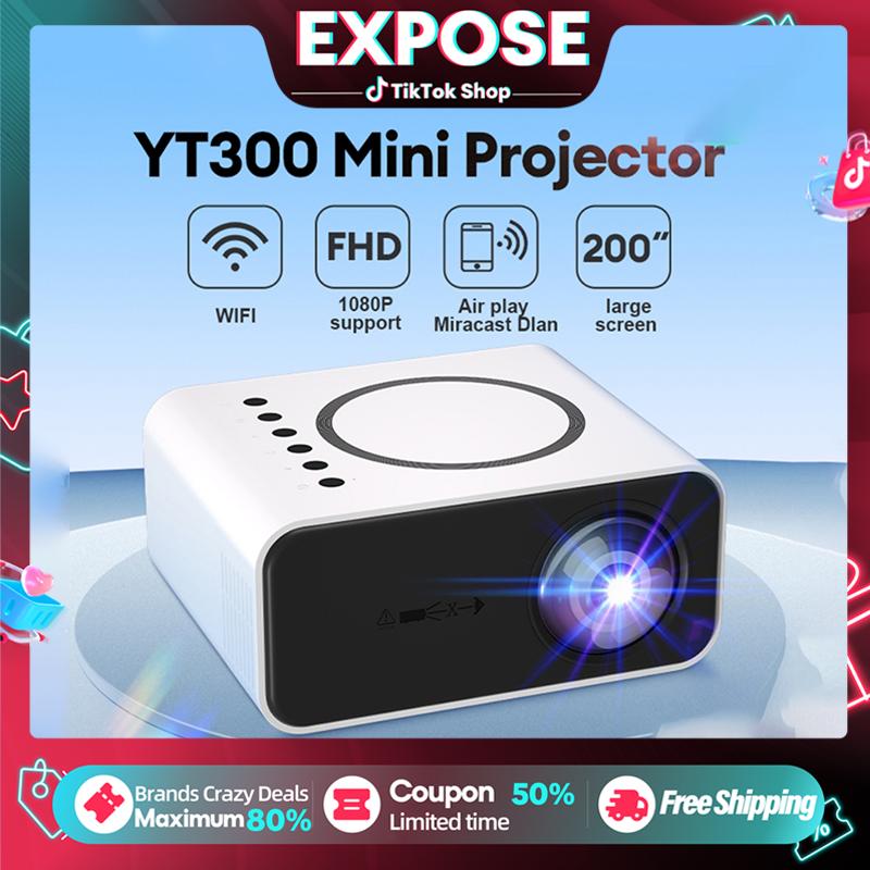 EXPOSE Mini Projector smart High-definition Movie Viewing Projector - TikTok Shop Malaysia
