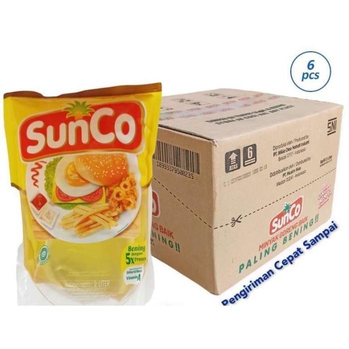 Minyak Goreng SUNCO 2000mL 1 Dus Isi 6pcs @2L Kelapa Sawit Oil - Shop ...