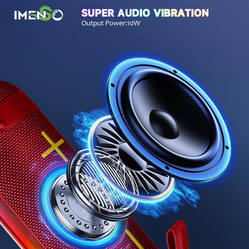 IMENSO Speaker Bluetooth 5.3 Mini Portable Super Bass Karaoke Aktif ...