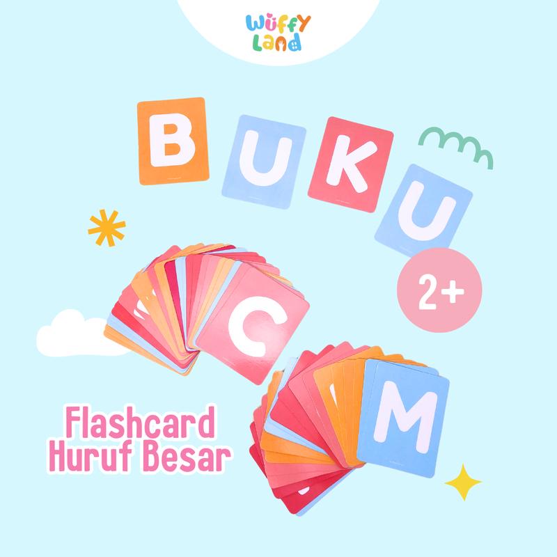 Wuffyland Flashcard Huruf Besar Pra Membaca Mainan Edukatif Anak - Shop ...