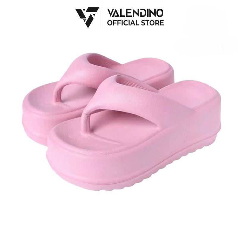 VALENDINO Sandal Cewek Wedgess Hak 5,5Cm- 7Cm Japit Korean Slop - Shop ...