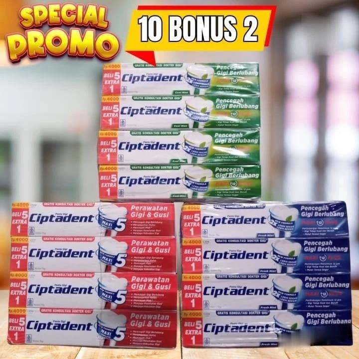 PAKET HEMAT (10+2 PCS) CIPTADENT 75 GRAM - Shop | Tokopedia