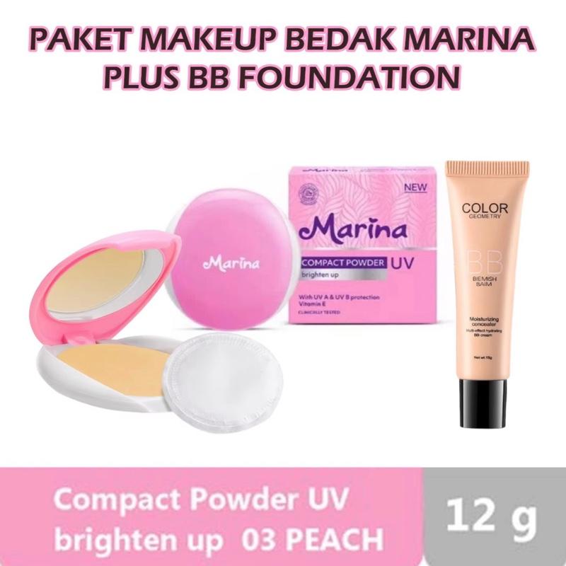 SET MAKE UP BEDAK PADAT PLUS BB FOUNDATION 2 in 1 PILIH SHADE ...