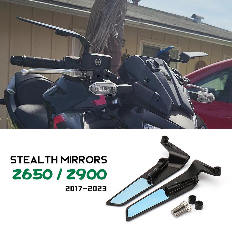for Kawasaki Z650 Accessories Stealth Mirrors Streetfighter Z900 ...