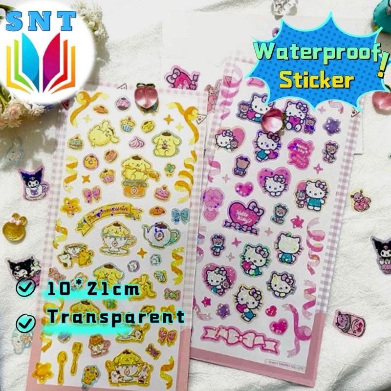 SNT (ST-SR) Pelekat Kartun Comel PVC Laser Berkilat DIY Kad Goo Jurnal ...