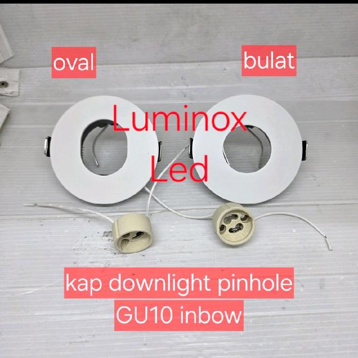 Jual kap downlight pinhole oval halogen mr16 dan gu10 / spotlight ...