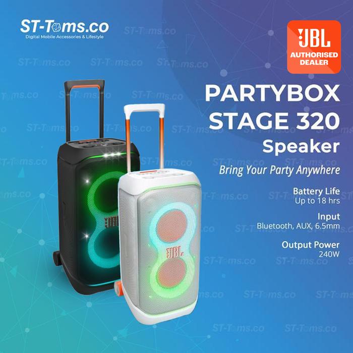 Promo JBL PartyBox Stage 320 / Partybox 320 Portable Party Speaker with ...