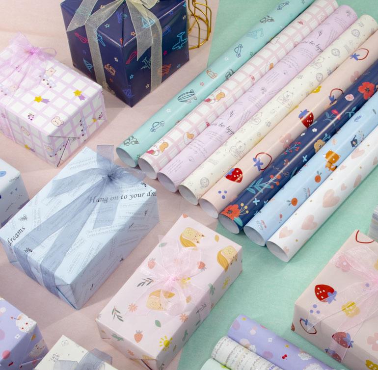 (Minimum order 5pcs) Q.Moon Store Ins Muji Style Gift Wrapping - TikTok ...