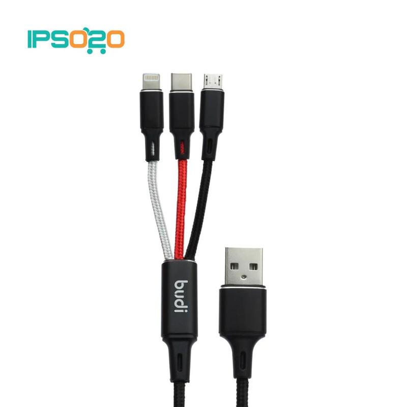 BUDI 3-in-1 Charge / Sync Cable (DC203A8) - TikTok Shop Singapore
