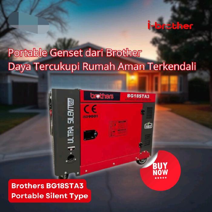 Jual Genset Generator Set BROTHER BG-18STA3 Ultra Silent 3 Phase 12000 ...
