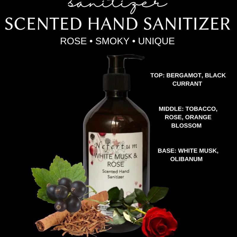 White Musk & Rose Scented Hand Sanitizer 500ml - TikTok Shop Singapore
