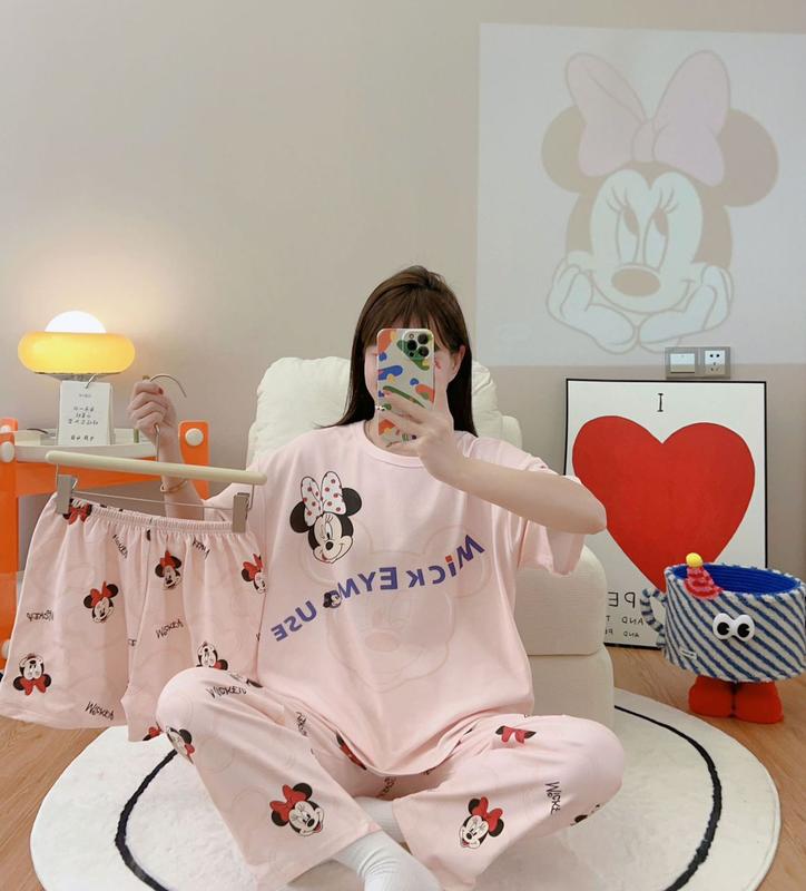 Women Pyjamas 3 in 1 /set loose and comfortable type - TikTok Shop Malaysia