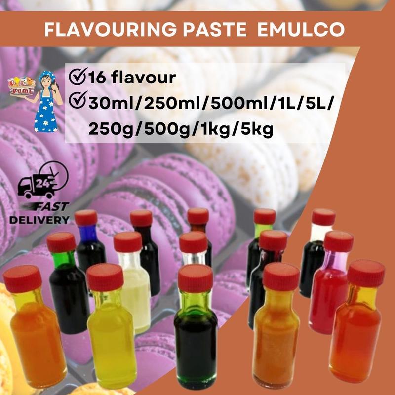[READY STOCK] FLAVOURING PASTE EMULCO (MOCHA/ORANGE/PANDAN COCONUT ...