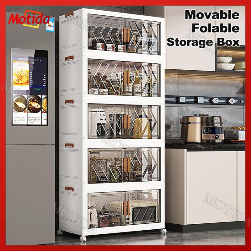 Transparent Storage cabinet Lockers With Wheels Clothing storage ...