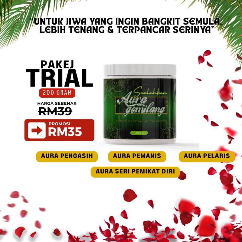 Mandian Aura Gemilang Aura 7 Bunga Bersama Garam Bukit Crystal - TikTok ...