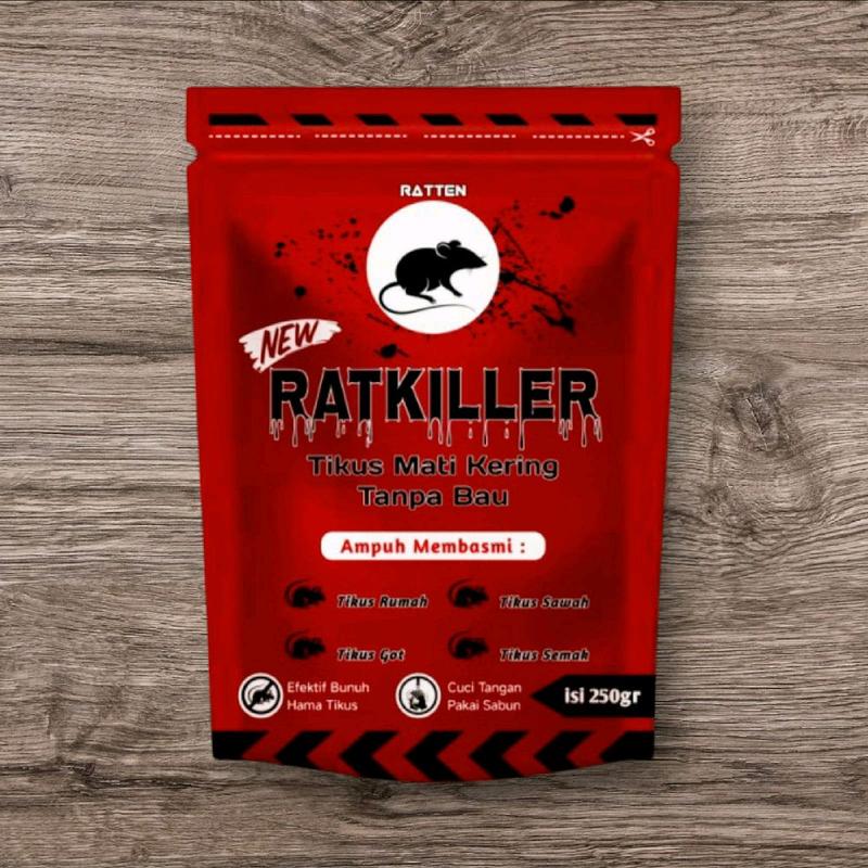 RATTEN RatKiller Racun Tikus Mati Kering Tanpa Bau / Umpan Pembasmi ...