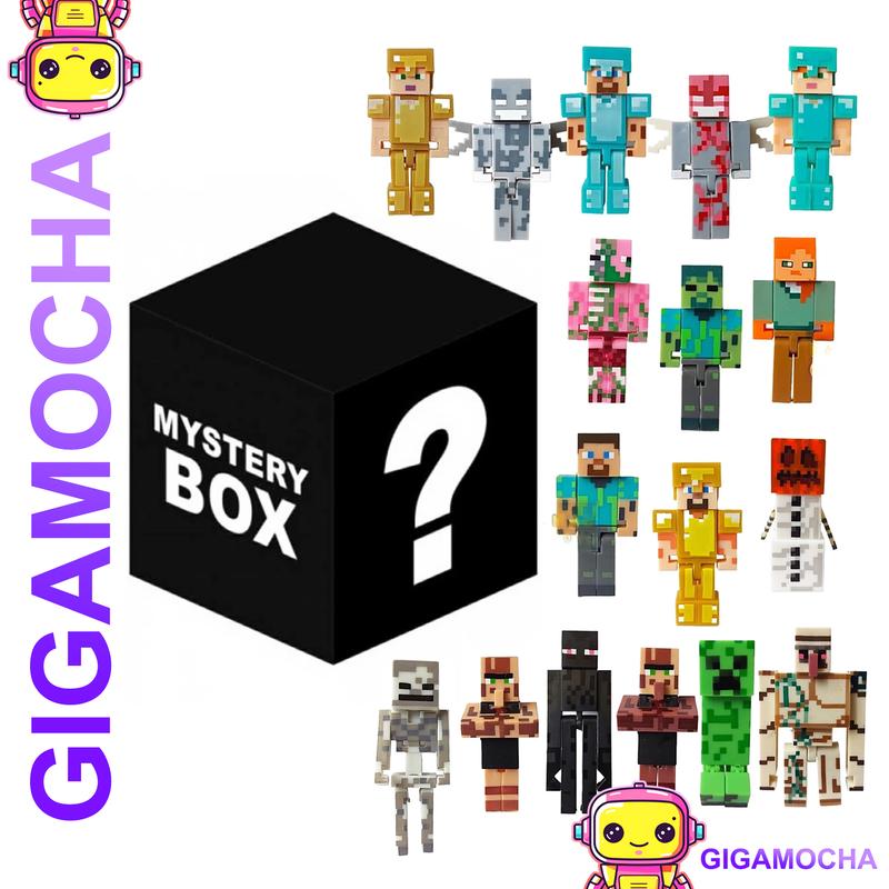 Minecraft Figure PREMIUM Mystery Box - Gacha Miniatur Enderman / Zombie ...