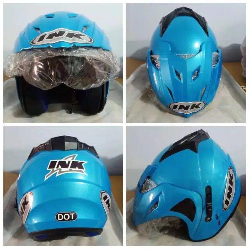 HELM INK DOUBLE VISOR ORIGINAL SNI MERK BMT BUSA TEBAL(BISA COD) - Shop ...