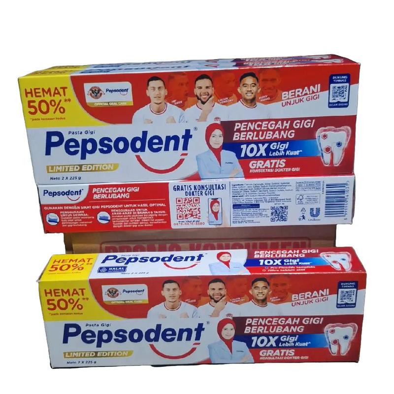 Pepsodent Jumbo isi 2 x 225 gram - Shop | Tokopedia