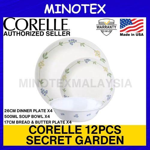 Corelle Secret Garden 12pcs Dinnerware Set Dinner Serve Set Set ...