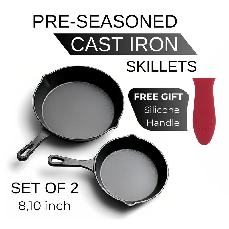 2pcs Rust Resistant Cast Iron Pan Set Kuali Besi Tahan Karat - TikTok ...