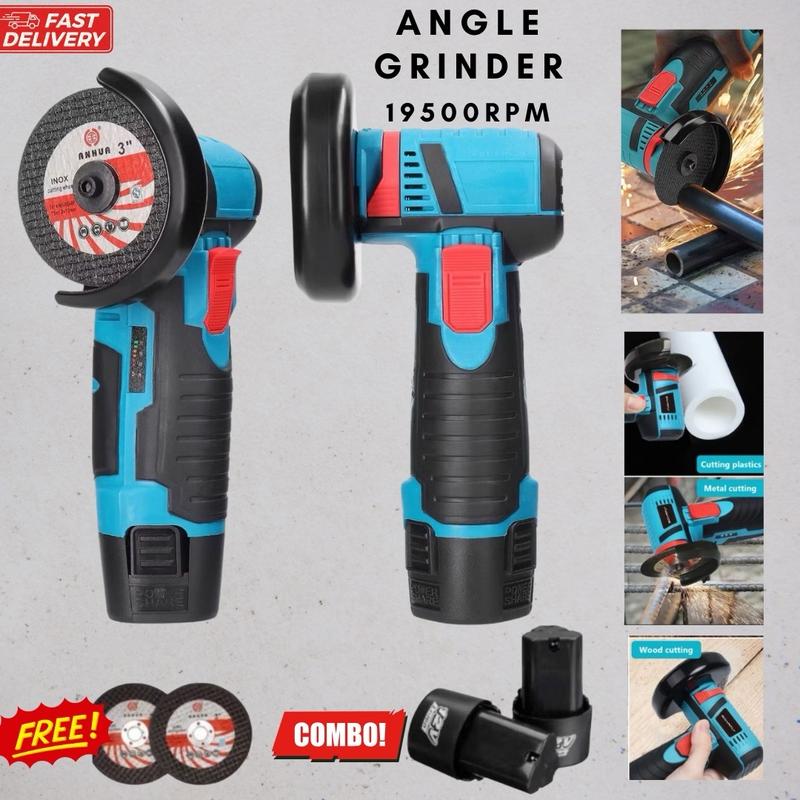 BRUSHLESS ANGLE GRINDER 21V 19500RPM GRINDING TOOLS MULTIFUNCTION ...