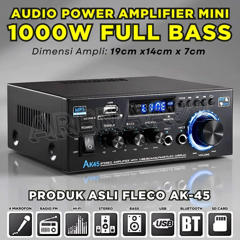 Amplifier Daya 1000 Watt Full Bass Untuk Salon Besar / Spaeker Jumbo ...