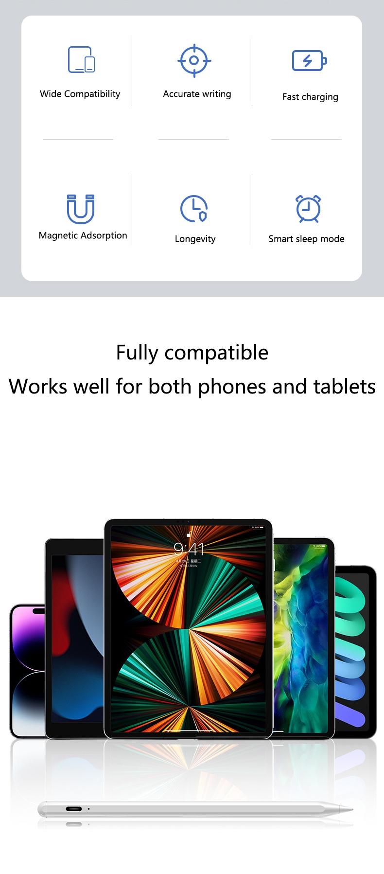 Universal Touchscreen Pen for Android iOS Windows, Capacitive Screen ...