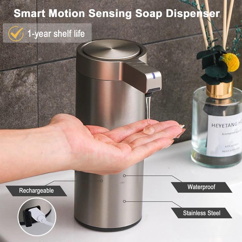 Dispenser Sabun Cecair Penderia Automatik, Keluli Tahan Karat dan Kalis ...