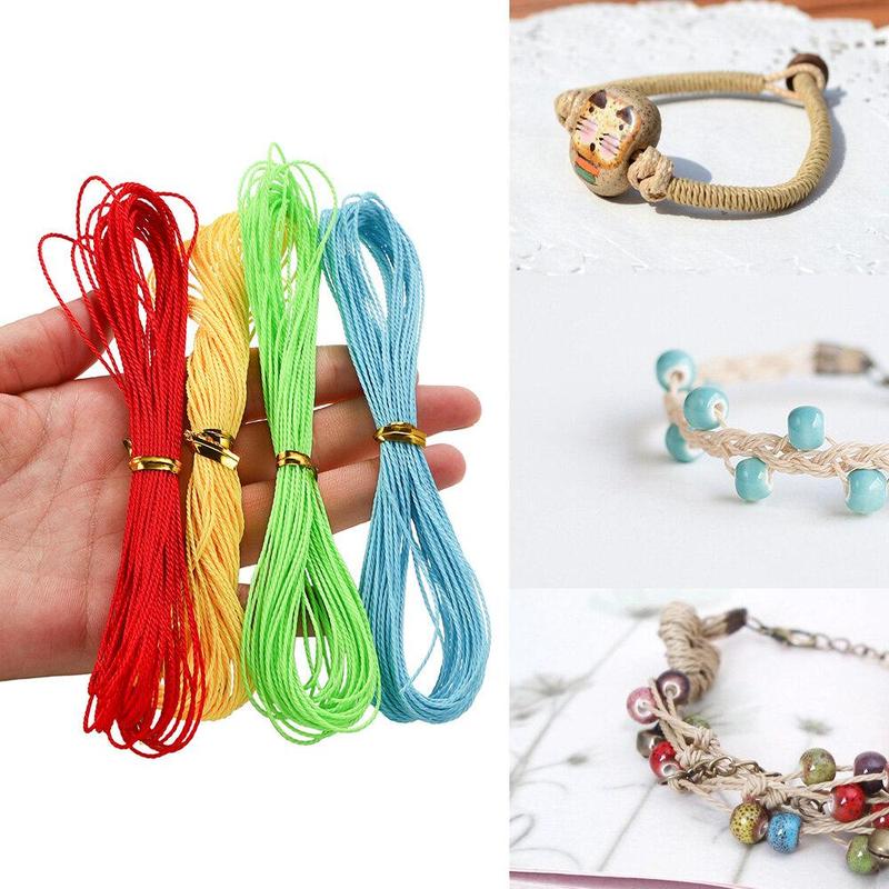 10m/lot Waxed Thread Wax Cotton Cord String Strap Bead Strin - TikTok ...