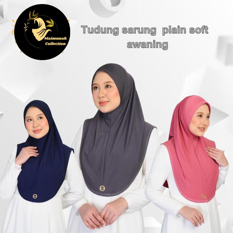 TUDUNG SARUNG PLAIN SOFT AWANING SCUBA / UNTUK WANITA MUSLIMAH - TikTok ...