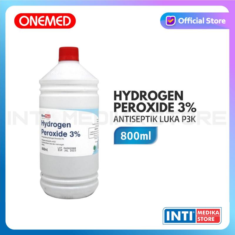 ONEMED - H2O2 Hydrogen Peroxide 3% 800 ml | Antiseptik Luka P3K - Shop ...