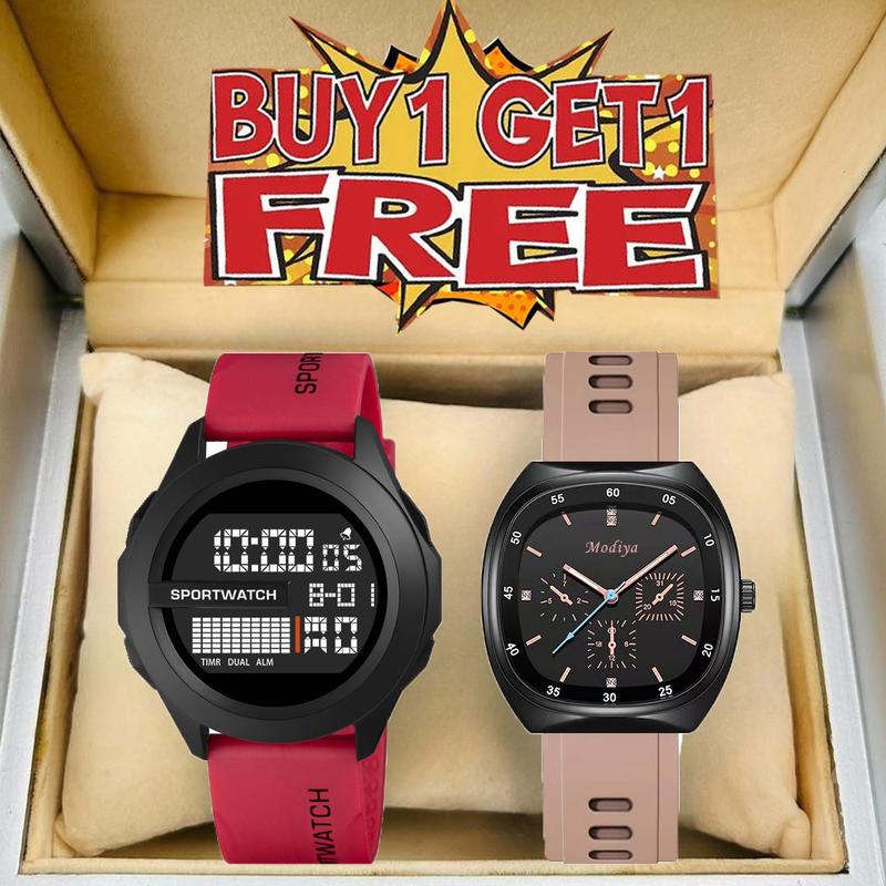 Beli 1 dapat 1 percuma, Terhad Jam Tangan Digital, Berkilau dan ...