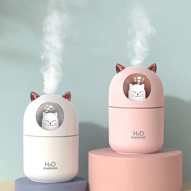 Household Spray Mini Desktop Air Humidifier Cute Pet Planet Cat ...