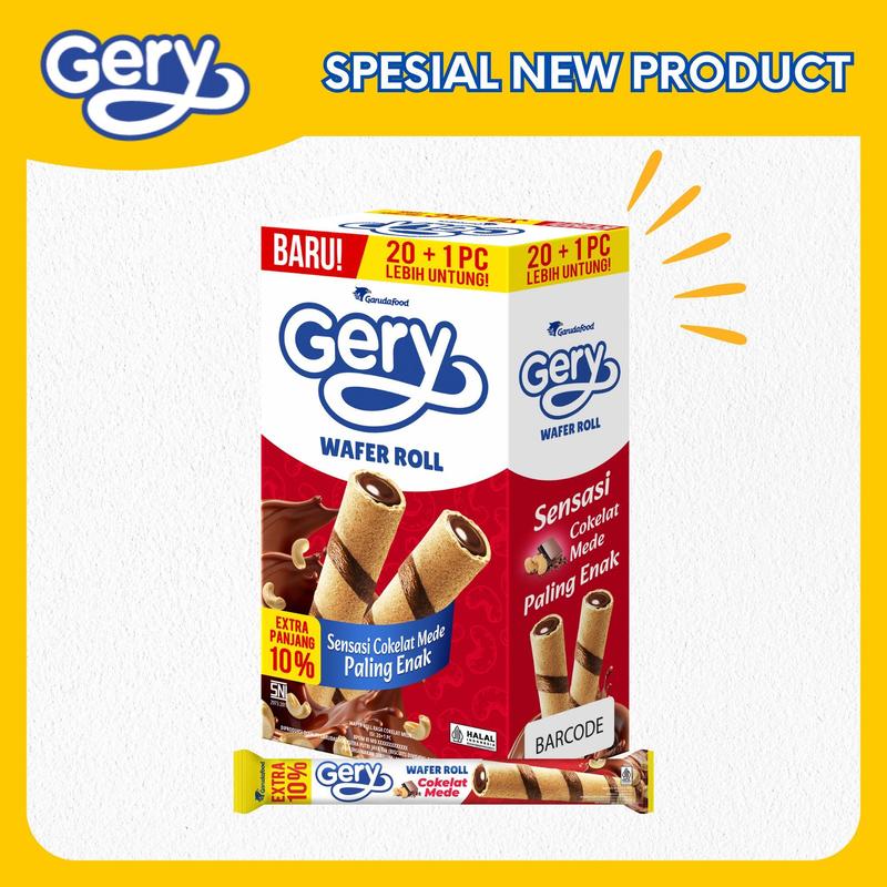 Gery - 1 BOX Gery Wafer Roll Rasa Coklat Mede (252gr) - Shop | Tokopedia